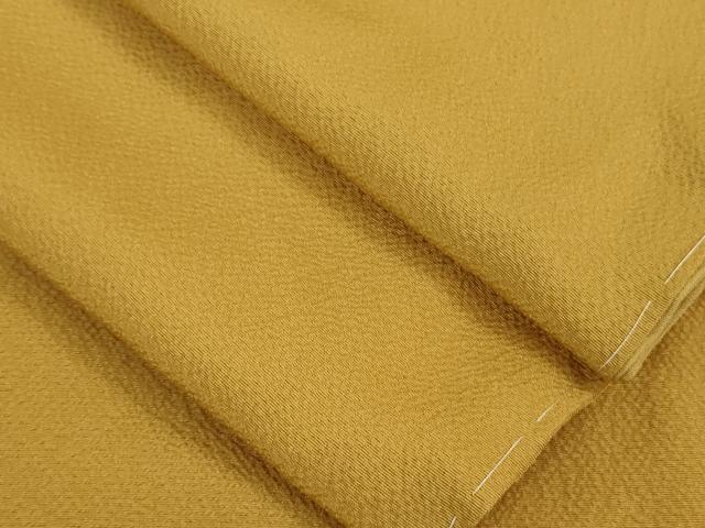平和屋着物■極上　色無地　藤黄色　逸品　未使用　DZAB0775kh5