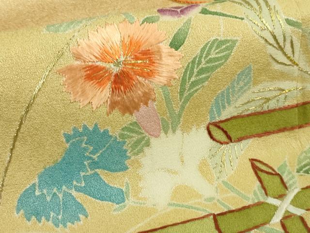 平和屋本店□極上 野口真造 大彦二代目 江戸染繍友禅