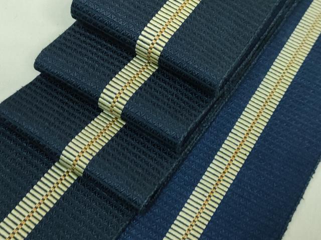 平和屋着物■極上　男性　本場筑前博多織　角帯　間道　逸品　DZAB0921kh5