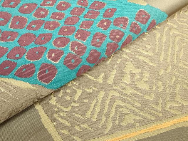 平和屋着物□極上 世界的人形師 辻村寿三郎 ジュサブロー 六通柄