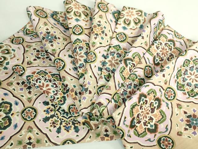 平和屋本店■極上　明綴れ　袋帯　花菱文　金糸　逸品　DZAB0976kh5