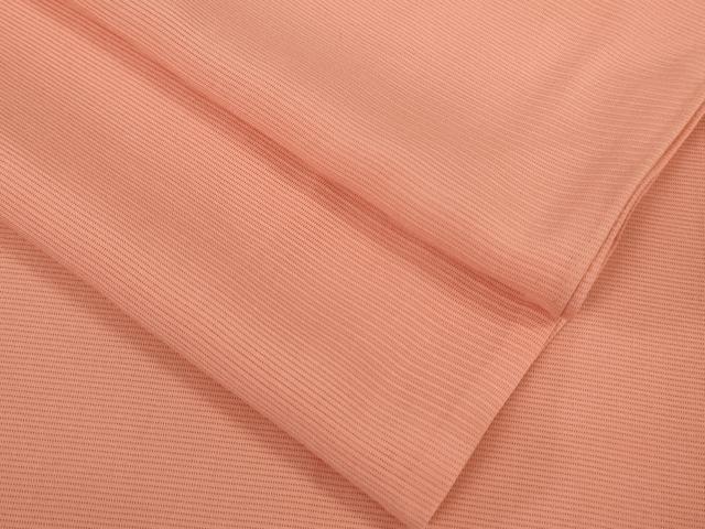 平和屋着物■極上　夏物　色無地　絽　珊瑚朱色　大丸扱い　逸品　DZAB1004kh5