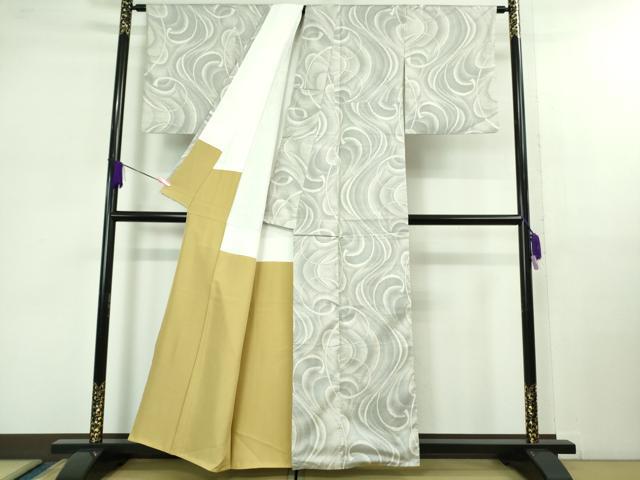 平和屋本店□極上 本場大島紬 白大島紬 桑原織物 二代目 桑原啓之介 7