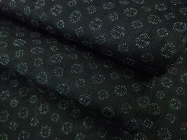 平和屋本店■極上　夏物　重要無形文化財　本場宮古上布　苧麻　亀甲丸文　逸品　DZAB1028kh5