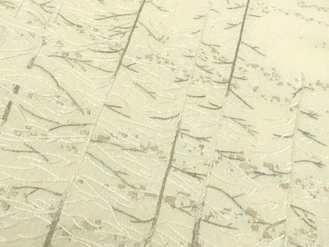 平和屋着物□極上 訪問着 作家物 総刺繍 寿光織 樹林文 鳥の子