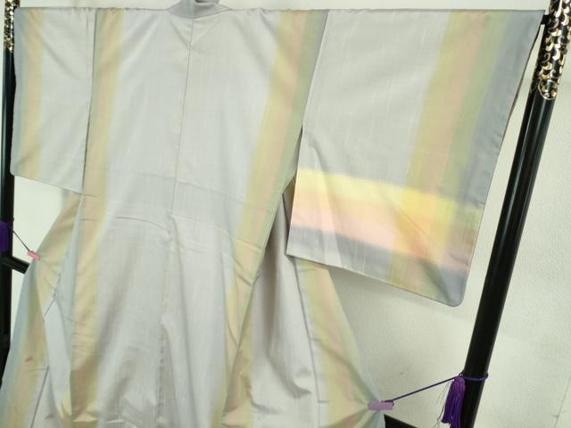 平和屋着物□極上 訪問着 紬地 舞桜 藤色地 きぬた