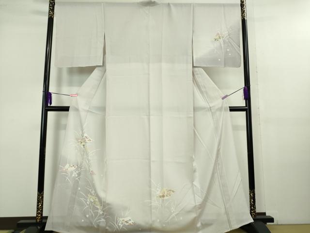 平和屋着物■極上　夏物　訪問着　友禅　絽　色紙花文　薄桜色地　暈し染め　逸品　DZAB1132kh5