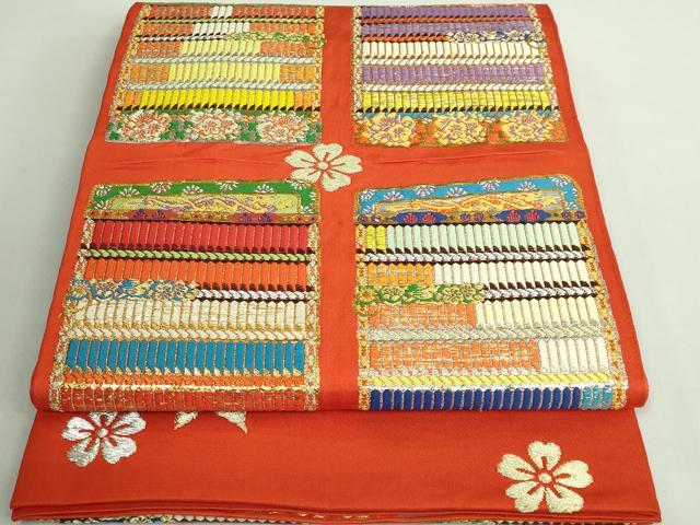 平和屋本店■最高級　龍村平蔵製　太鼓柄　本袋帯　威毛錦　金銀糸　逸品　DZAB1276kh5