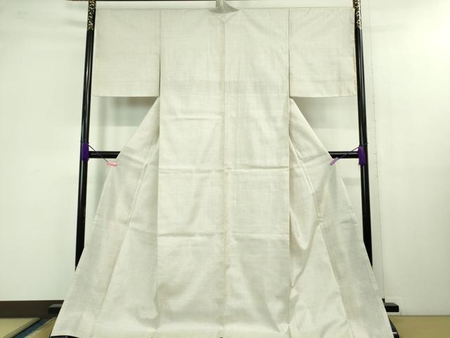 平和屋本店■極上　本場大島紬　白大島　ロング丈　一元絣　逸品　未使用　DZAB1303kh5