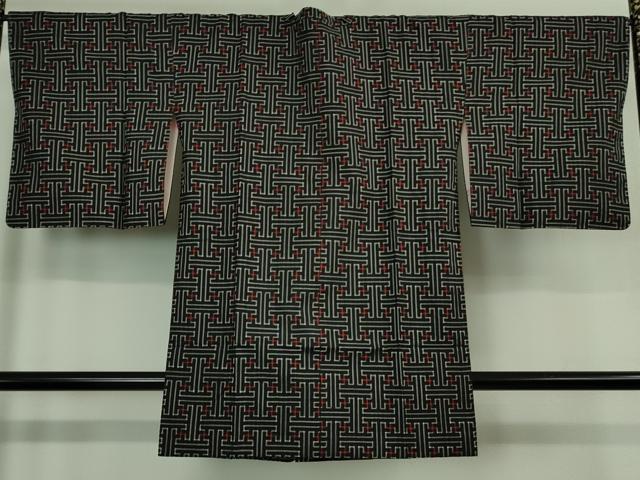 平和屋着物■希少　本場大島紬　龍郷絣　秋名バラ　アンサンブル　道行コートセット　逸品　未使用　DZAB1359kh5 平和屋着物□希少 本場大島紬 龍郷絣 秋名バラ アンサンブル 道行