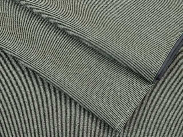 平和屋着物■極上　江戸小紋　万筋　藍墨茶色×灰色　逸品　未使用　DZAB1364kh5