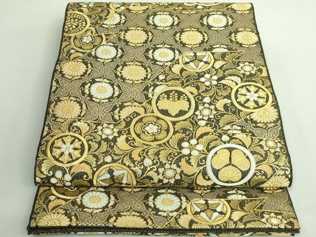 平和屋着物■極上　坂下織物　御門綴　六通柄袋帯　大和宝飾文　金糸　逸品　DZAB1500kh5