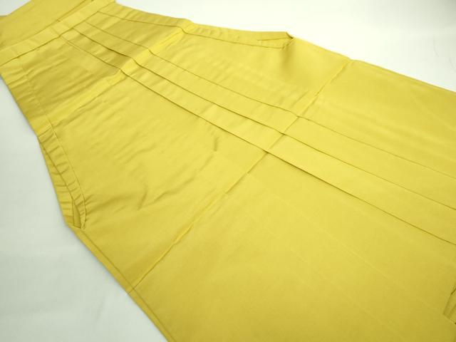 平和屋着物■極上　男性　馬乗り袴　色無地　芥子色　逸品　DZAB1534kh5