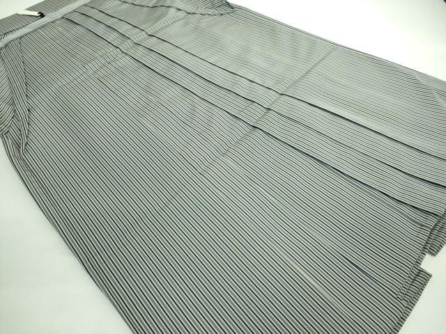 平和屋着物■極上　男性　馬乗り袴　縞　逸品　DZAB1535kh5