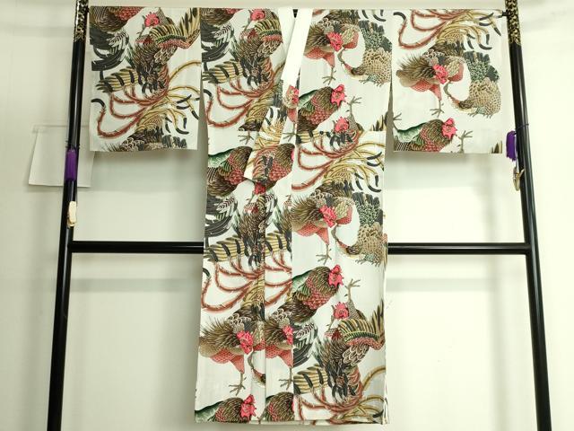 平和屋着物■岡重謹製　OKAJIMA　長襦袢　無双仕立て　軍鶏　逸品　DZAB1546kh5