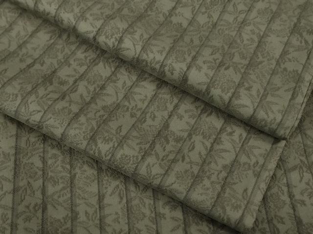 平和屋本店■極上　紋屋井関　御寮織　お召　鳳凰桐笹地紋　源氏鼠色　逸品　DZAB1554kh5