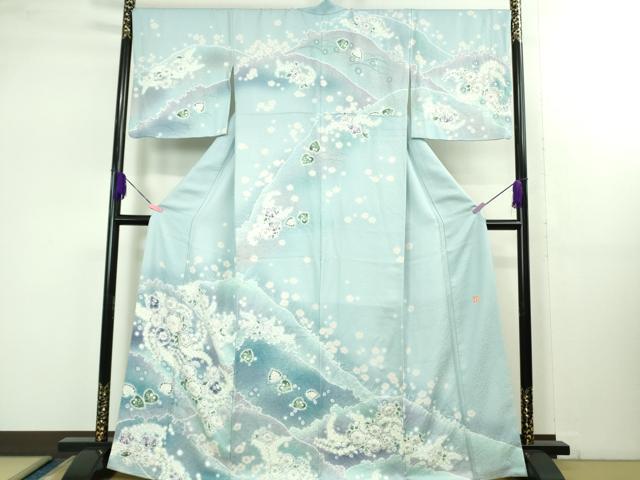 平和屋本店■極上　訪問着　作家物　辻が花　暈し染め　逸品　DZAB1626kh5