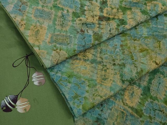 平和屋着物■極上　菅原工房　菅原結作　漢方染紬　絞り　逸品　DZAB1665kh5