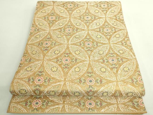 平和屋本店●最高級　人間国宝　北村武資　煌彩錦　六通柄袋帯　七宝花紋　金糸　逸品　DZAB1798kh6