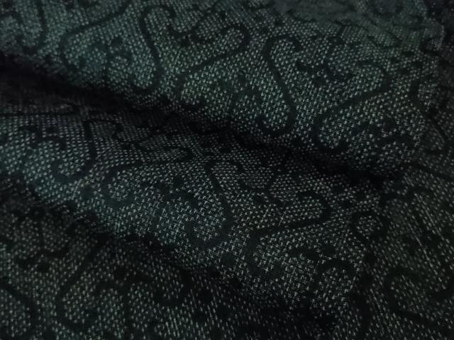 平和屋本店＊極上　夏物　重要無形文化財　本場宮古上布　苧麻　吉祥文　留紺色地　逸品　DZAB2223kh6