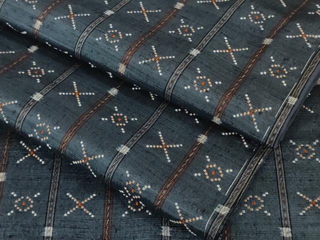 平和屋本店●極上　本場琉球　読谷山花織　紬地　逸品　DZAB2234kh6