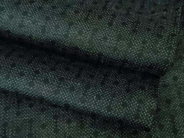 平和屋本店＊極上　夏物　重要無形文化財　本場宮古上布　苧麻　濃藍色　逸品　DZAB2277kh6