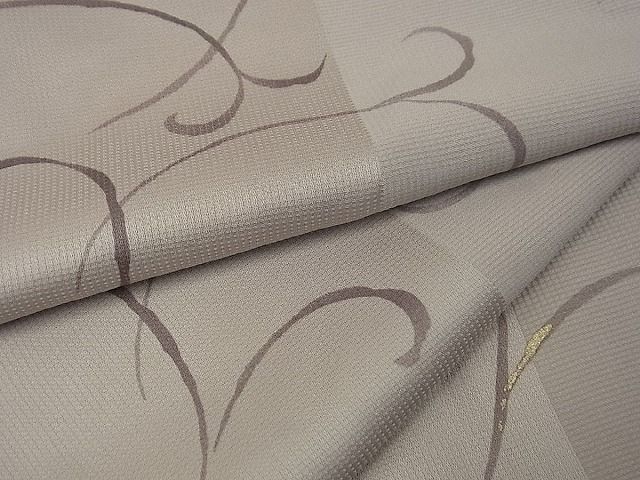 平和屋本店■極上　道中着　単衣　ロング丈　唐草文　金彩　逸品　2s10588