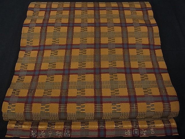 平和屋本店■極上　龍村平蔵製　本袋帯　吉野間道　逸品　未使用s234