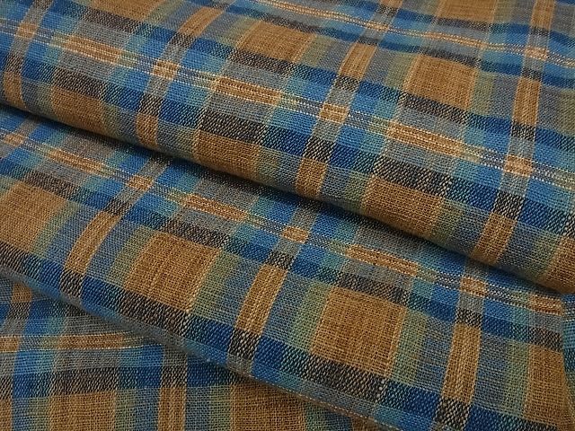 平和屋本店■超希少　国指定無形文化財　丹波布　染織作家　福永世紀子　草木染　逸品3s4440