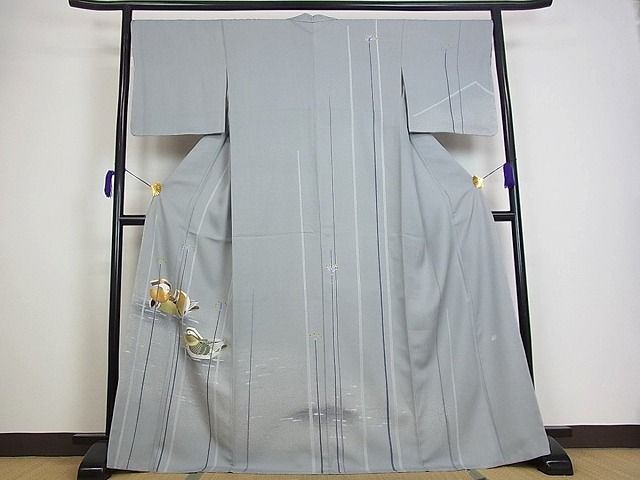 平和屋本店■極上　人間国宝　羽田登喜男　TOKIOetTOKI　訪問着　鴛鴦　逸品　未使用s5336