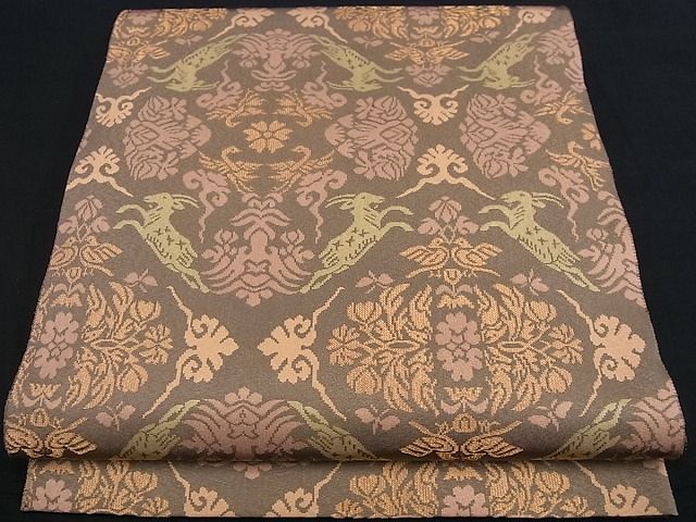 平和屋本店■最高級 人間国宝 北村武資 経錦 六通柄袋帯 動物錦 逸品s7053