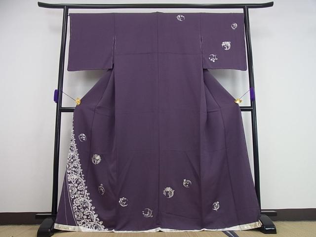 平和屋本店■極上 山口美術織物 皇室 伊勢神宮御用 西陣織 訪問着 総刺繍 飾花文 金糸 逸品 未使用3s844