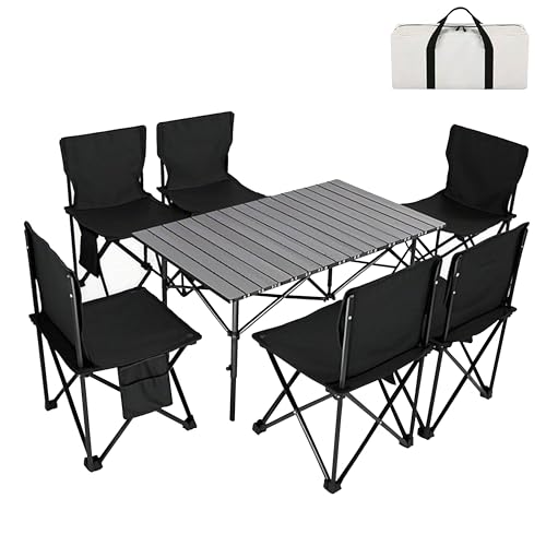 アウトドア テーブル チェア セット キャンプ テーブル57cm×95cm×50cm ピクニックテーブル 超軽量 折り畳み 組立簡単 収納バッ