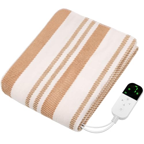 電気毛布 掛け敷き兼用 洗える160x80cm 7段階温度調節 2-4-8-12H切タイマー80W 節電 電気ブランケット 速暖 省エネ ダニ退