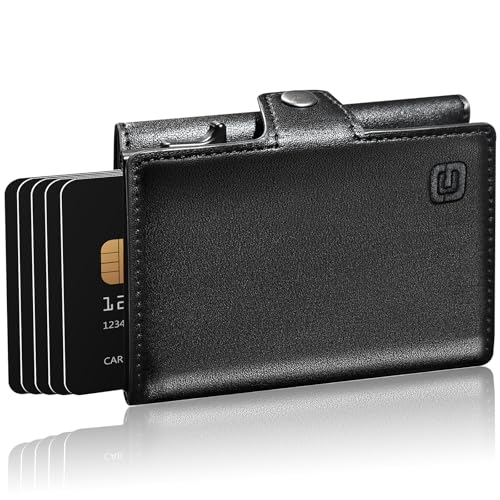 クレジットカードケース ミニ財布 小さい財布 スキミング防止 コンパクト 三つ折り財布 ミニウォレット 小銭入れあり スライド式