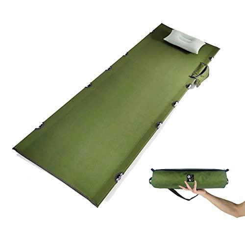 コット キャンプ アウトドアベッド 超軽量 コンパクト 折りたたみ式 静音設計 耐荷重150kg 防水 通気性 防災 車中泊 枕と収納バッグ付
