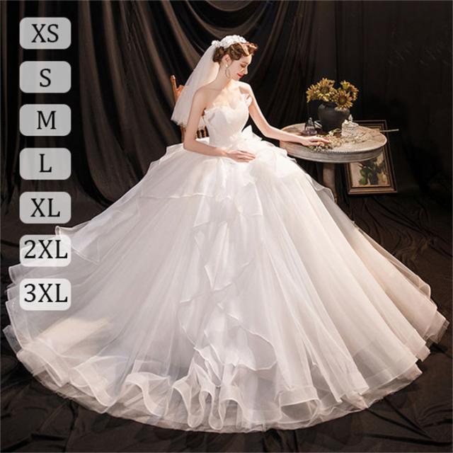 新作 ウエディングドレス レディース ワンピース 結婚式 花嫁 二次会 レース リボン ドレス 少女 女性 腰縛り メッシュ フォーマル パーティー ノースリーブ ロングワンピース