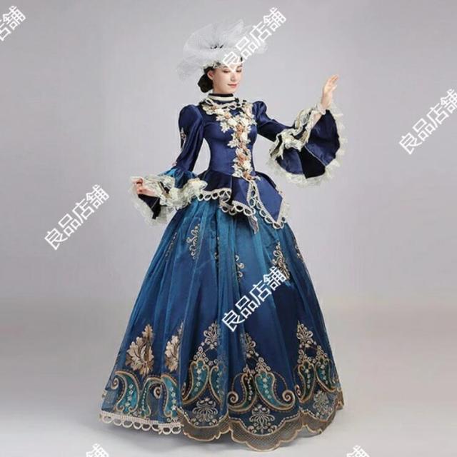 上品 中世風ドレス 貴族 宮廷ドレス オーダーメイド可能 王族服 演出服 パーティードレス コスチューム 女王 復古風 クリスマス仮装 貴婦 公爵夫人 貴族服装 S M L LL 3L 4L 5L