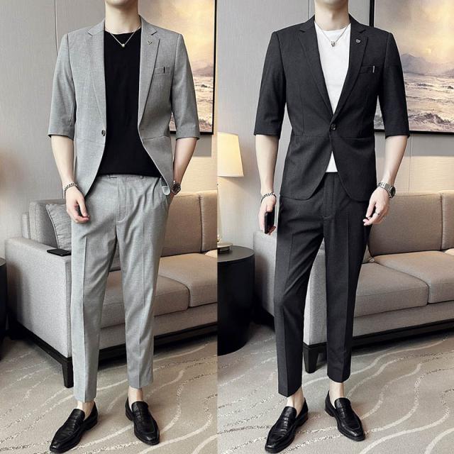 セットアップ カジュアル スーツセット メンズ フォーマル カジュアルスーツメンズファッション スーツ セットアップ スーツ