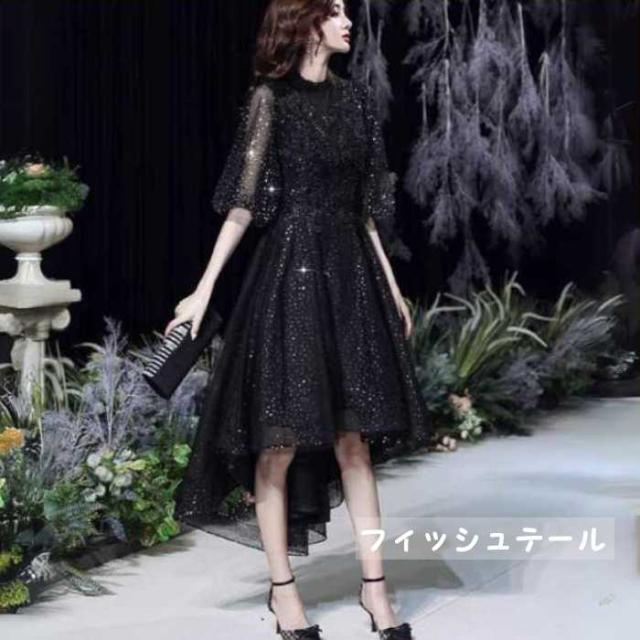 きれいめ レディースファッション ワンピース ドレス XS S M L XL 2XL 3XL ブラックドレス 選べる3パターン 20代 30代 40代 50代 春服 秋服 冬服 ロングワンピース 半