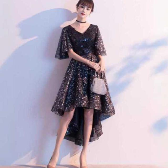 きれいめ レディースファッション ワンピース ドレス XS S M L XL 2XL 3XL ブラックドレス フィッシュテール 20代 30代 40代 50代 春服 秋服 冬服 ロングワンピース 半