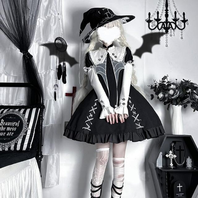 コスプレ 衣装 ハロウィン ゴシック ゴスロリ パンク ロリータ ジャケット アウター スカート 制服 文化祭 学園祭 衣装 ハロウィンコスチューム