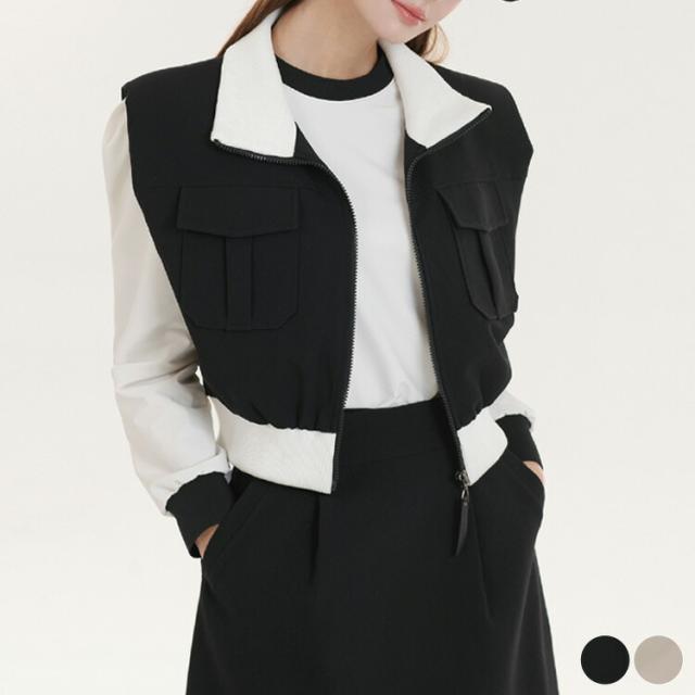 ゴルフウェア ベスト レディース 韓国 ジップアップ ポケット 春 秋 おしゃれ アウター 黒 ベージュ トップス カーゴ 個性的 ゴルフ女子 大人 ゴルフ スポーツ テニス