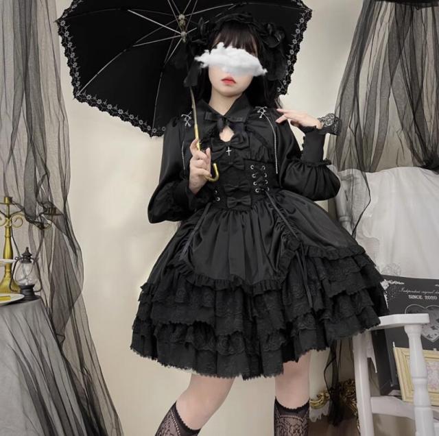ロリータ LOLITA シャツレディーストップスコスプレ ブラウスメイド服 コスチューム 文化祭 学園祭 衣装 仮装 ハロウィン おすすめ 可愛い