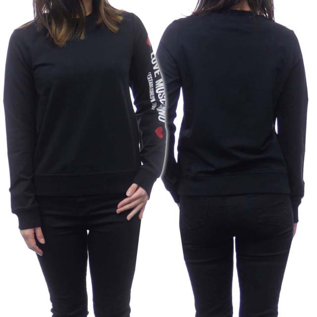 旧作お買い得セール！ LOVE MOSCHINO ラブモスキーノ トレーナー レディース W630219 E2180 ブラック