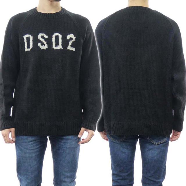 旧作お買い得セール！ DSQUARED2 ディースクエアード セーター メンズ ニット S71HA1137 S18089 ブラック