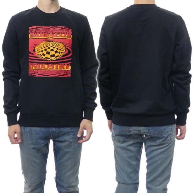 旧作お買い得セール！ DIESEL ディーゼル トレーナー メンズ A06511 0HAYT / S-GINN-K28 ブラック