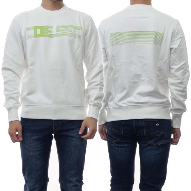 旧作お買い得セール！ DIESEL ディーゼル トレーナー メンズ A06490 0GRAC / S-GINN-E3 ホワイト