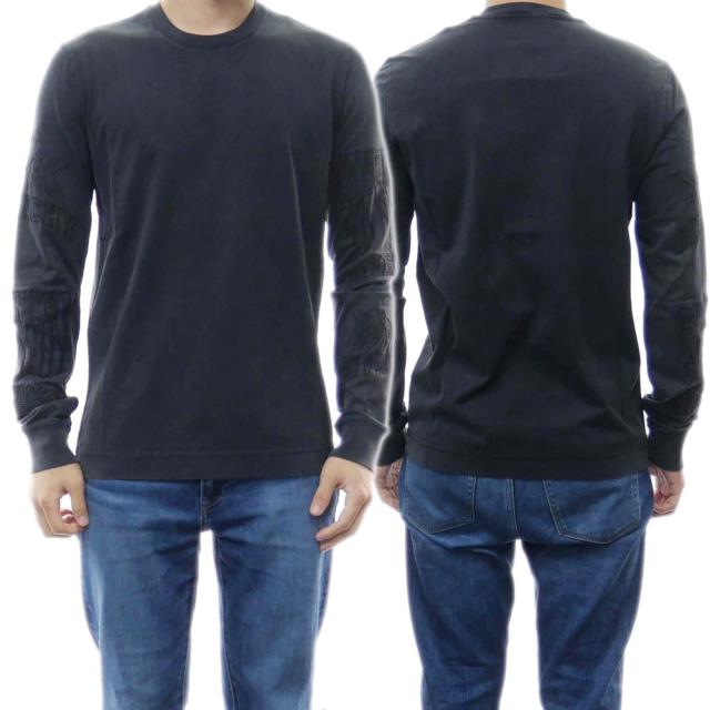 旧作お買い得セール！ GIVENCHY ジバンシィ Tシャツ メンズ 長袖 クルーネック コットン 綿100％ ロンT BM71EP3Y7U ブラック 旧作お買い得セール！ GIVENCHY ジバンシィ Tシャツ メンズ 長袖