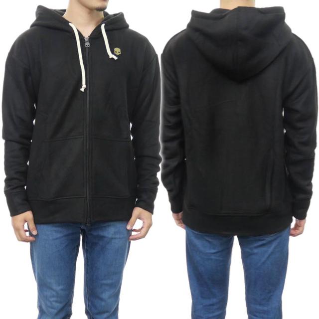 旧作お買い得セール！ HYDROGEN ハイドロゲン パーカー メンズ ジップアップ 315200 / SKULL FZ HOODIE ブラック